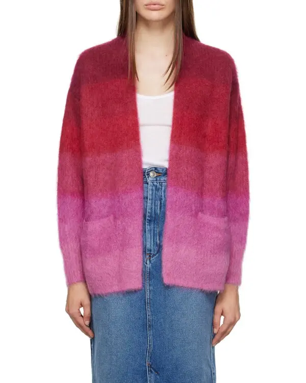 Isabel Marant Étoile Ombré-effect Ribbed-knit Cardigan