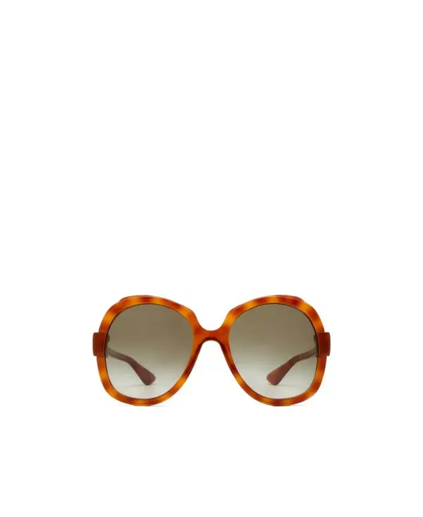 Gucci Round Frame Sunglasses - Brown