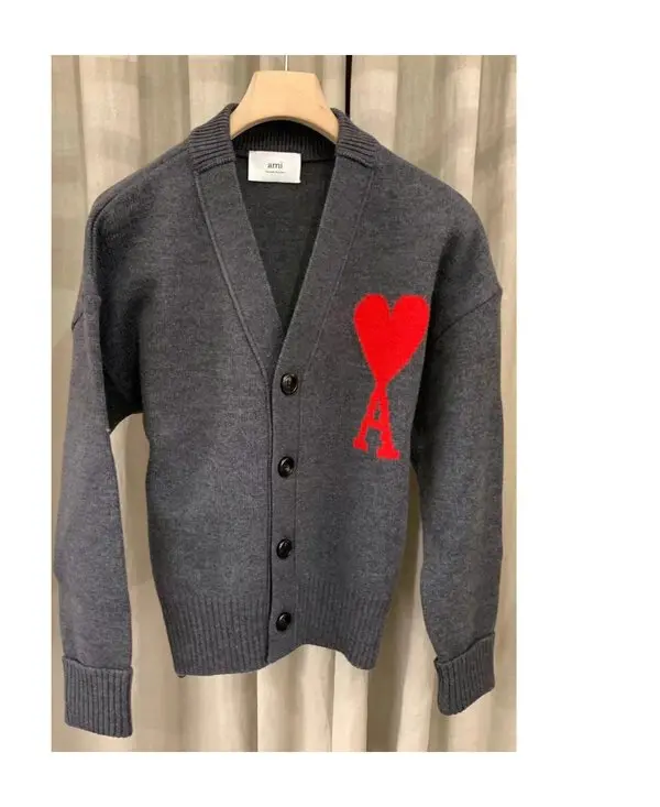 AMI Paris De Coeur Knitted Cardigan