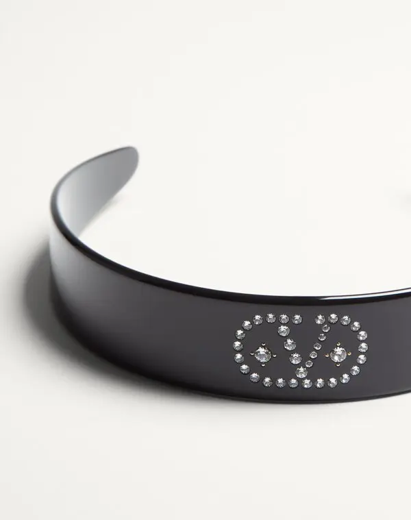 Valentino Garavani Vlogo Signature Embellished Headband