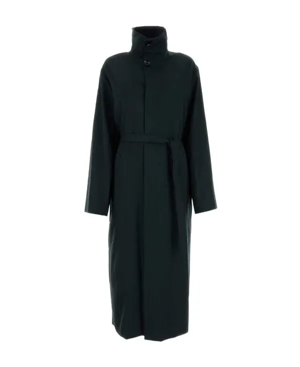 LEMAIRE Belted Wool Gabardine Coat