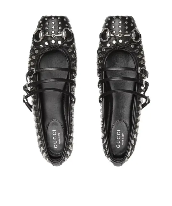 Gucci Horsebit Ballet Flat With Buckle Detailing