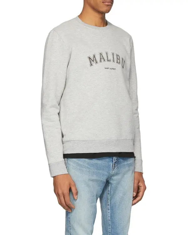 Saint Laurent Malibu Crewneck Sweatshirt