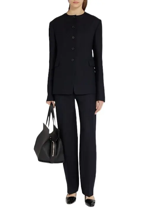 Khaite Jameson Virgin Wool Blend Jacket - Black