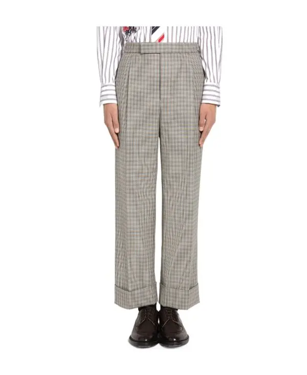 Thom Browne Houndstooth Wool Trousers