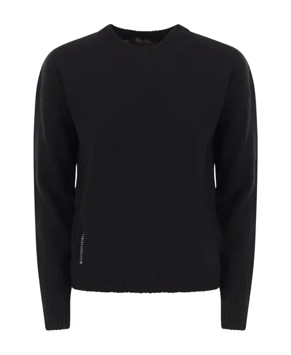 Max Mara Cashmere Turtleneck Sweater With Ribbed Edges