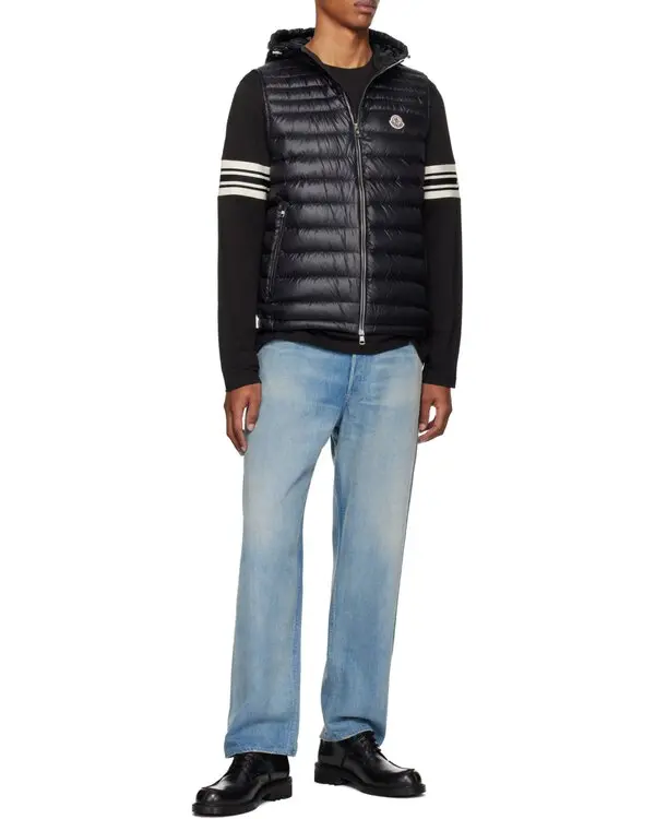 Moncler Padded Gilet With Hood - Black