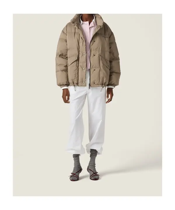 Miu Miu Quilted Stand Collar Jacket - No