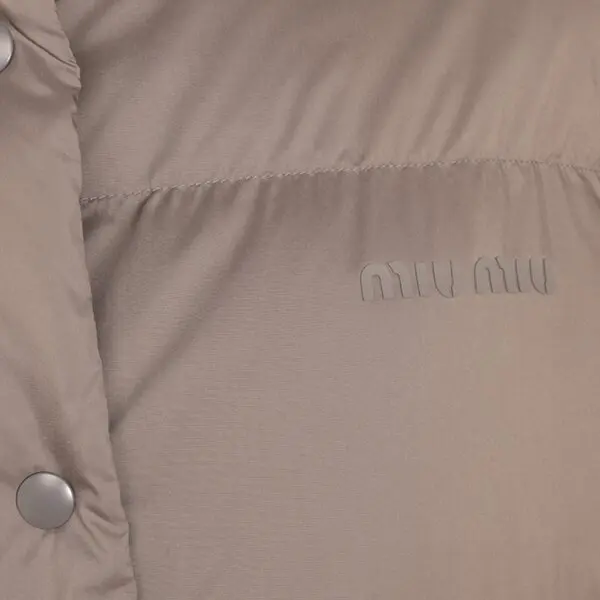 Miu Miu Quilted Stand Collar Jacket - No