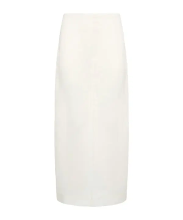 Khaite Lalisa Compact Organza Midi Skirt - White