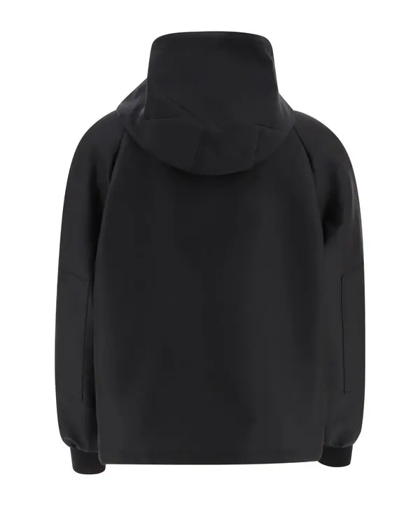 Alexander McQueen Logo Embroidered Hooded Casual Jacket