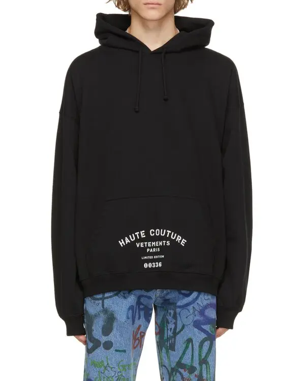 Vetements Logo Print Hoodie