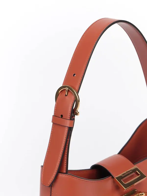 FERRAGAMO Gancini Flip-lock Shoulder Bag