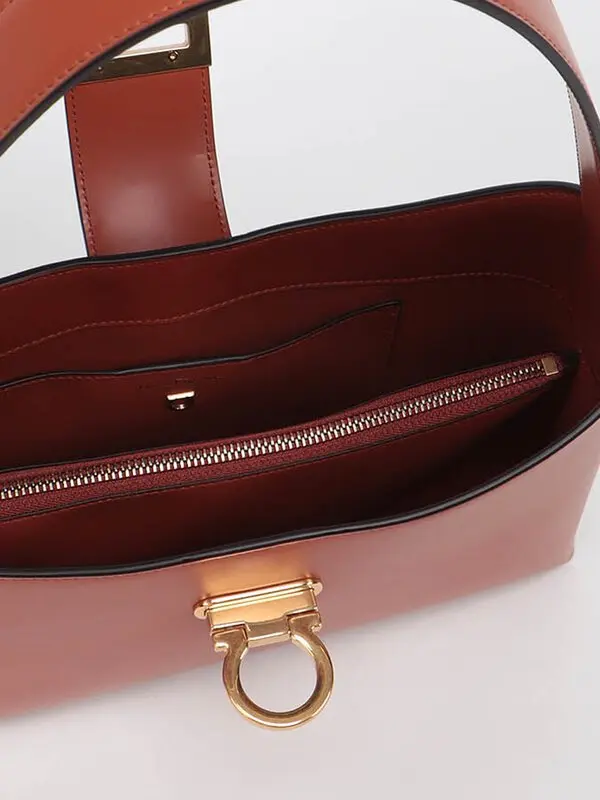 FERRAGAMO Gancini Flip-lock Shoulder Bag