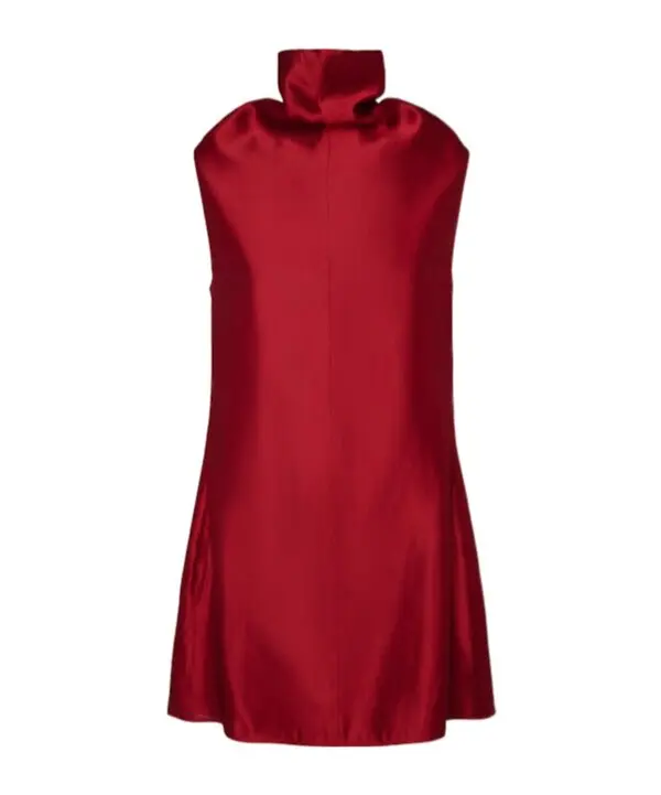 Khaite Daria Viscose Silk Mini Dress - Red