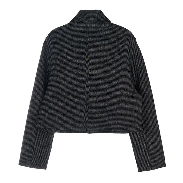 AMI Paris Textured Cropped Jacket