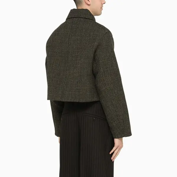 AMI Paris Textured Cropped Jacket