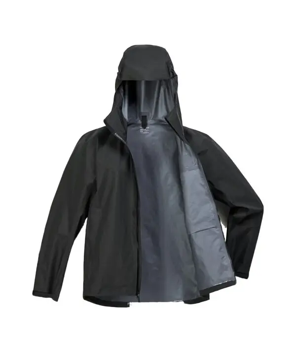 Arc'teryx Textured Zip Hooded Jacket - Black