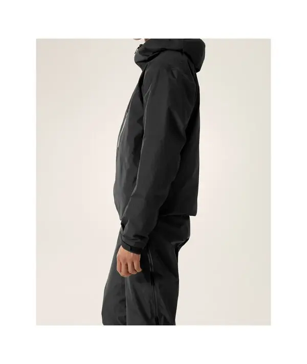 Arc'teryx Textured Zip Hooded Jacket - Black