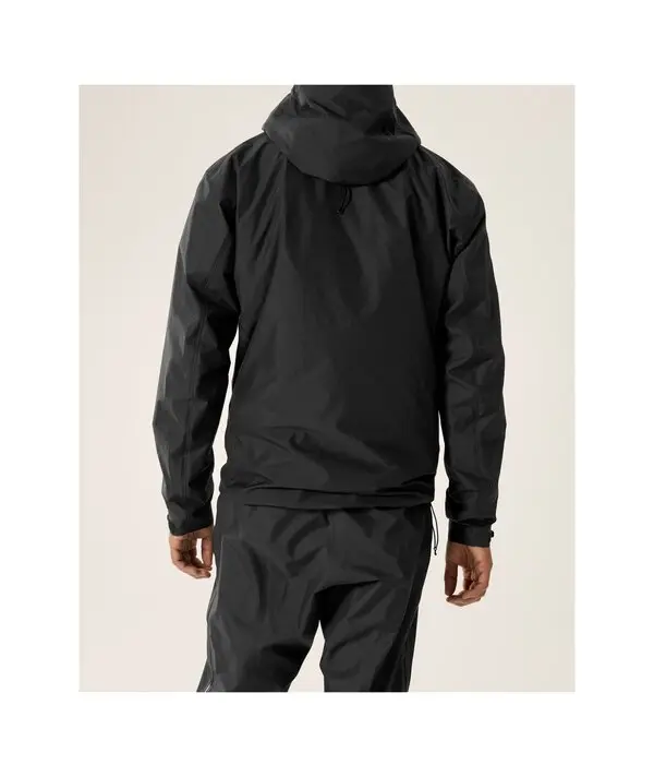 Arc'teryx Textured Zip Hooded Jacket - Black