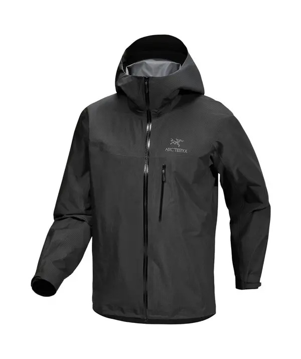 Arc'teryx Textured Zip Hooded Jacket - Black