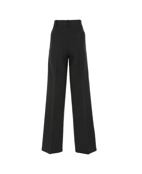 Fendi Wide Leg Trousers - Black