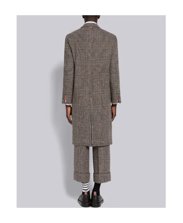 Thom Browne Single Slit Coat With Iconic Stripes