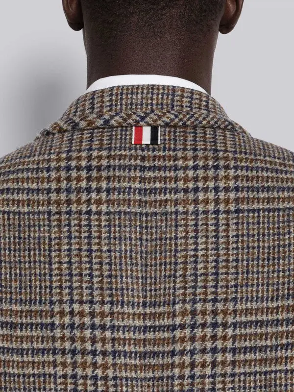 Thom Browne Single Slit Coat With Iconic Stripes