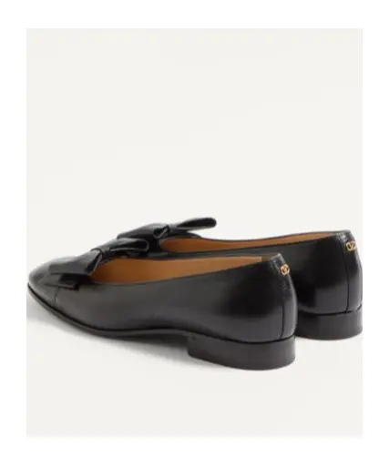 Valentino Garavani Kidskin Ballerina Flats With Bow Detailing