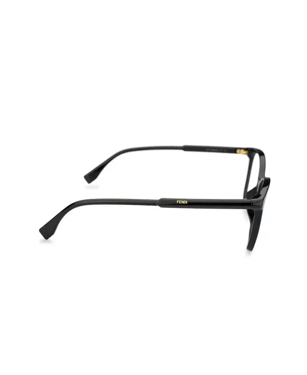 Fendi Polished Effect Square Frame Eyeglasses