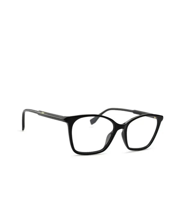 Fendi Polished Effect Square Frame Eyeglasses