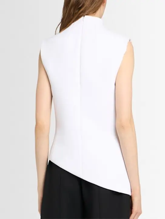 Khaite Asymmetrical Zip-up Top
