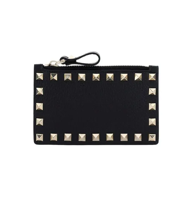 Valentino Garavani Rockstud Cardholder - Black