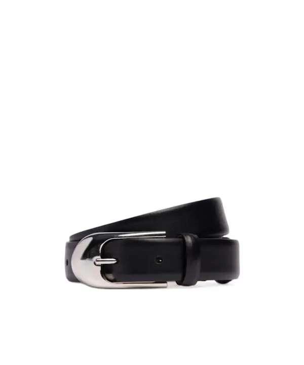 Khaite Remo Nappa Leather Belt - Black