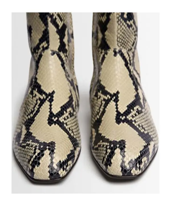 Khaite Python Print Ankle Boots
