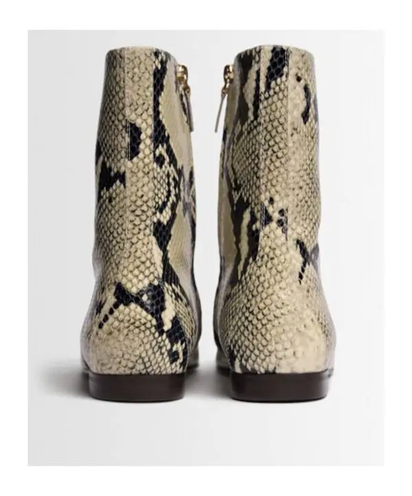 Khaite Python Print Ankle Boots
