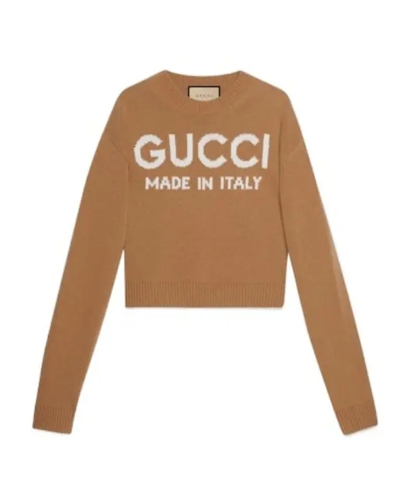 Gucci Logo Intarsia Crewneck Knit Sweater