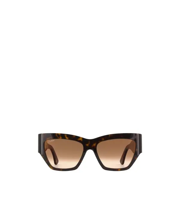 Cartier Cat Eye Frame Sunglasses - Brown