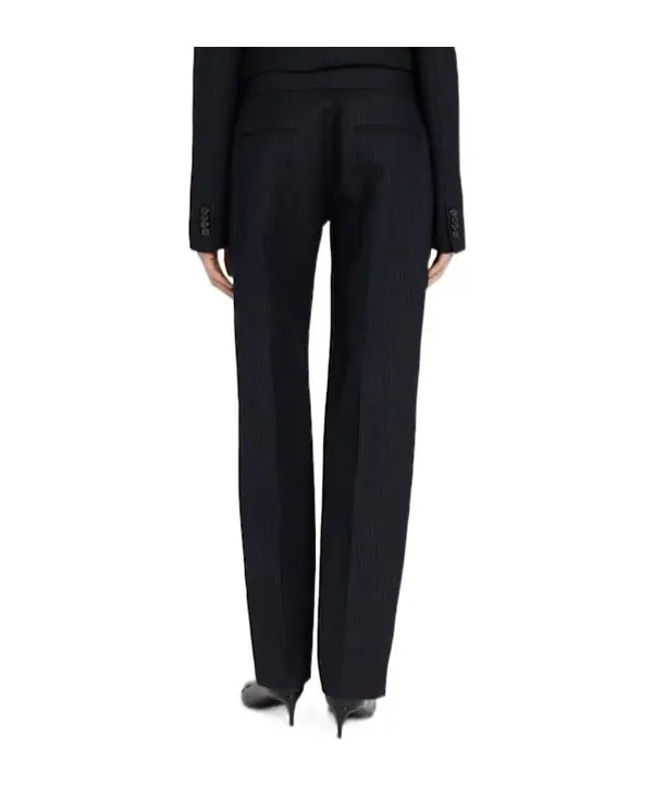 Khaite Callen Virgin Wool Blend Straight Leg Pants