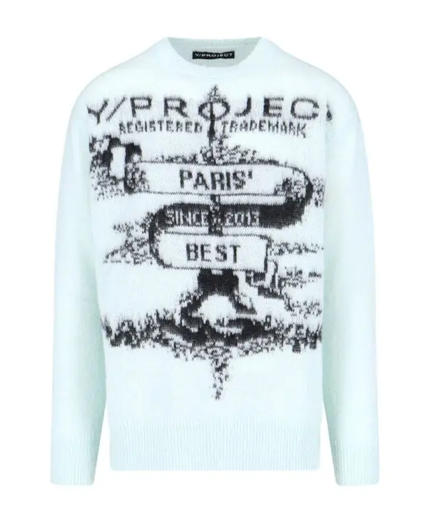 Y/project Logo Jacquard Jumper