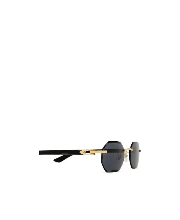 Cartier Geometric Rimless Sunglasses