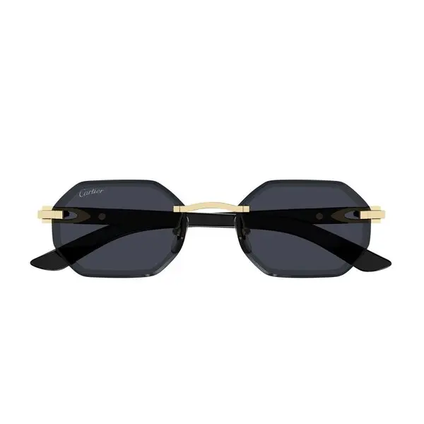 Cartier Geometric Rimless Sunglasses