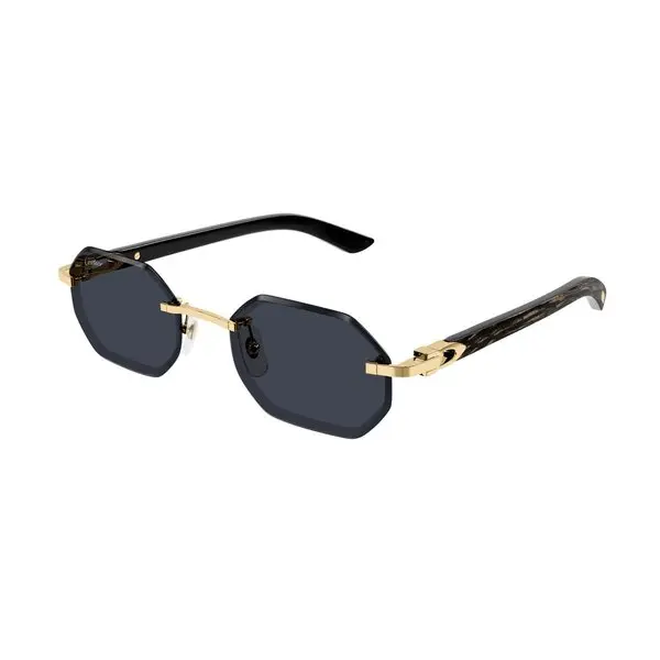 Cartier Geometric Rimless Sunglasses