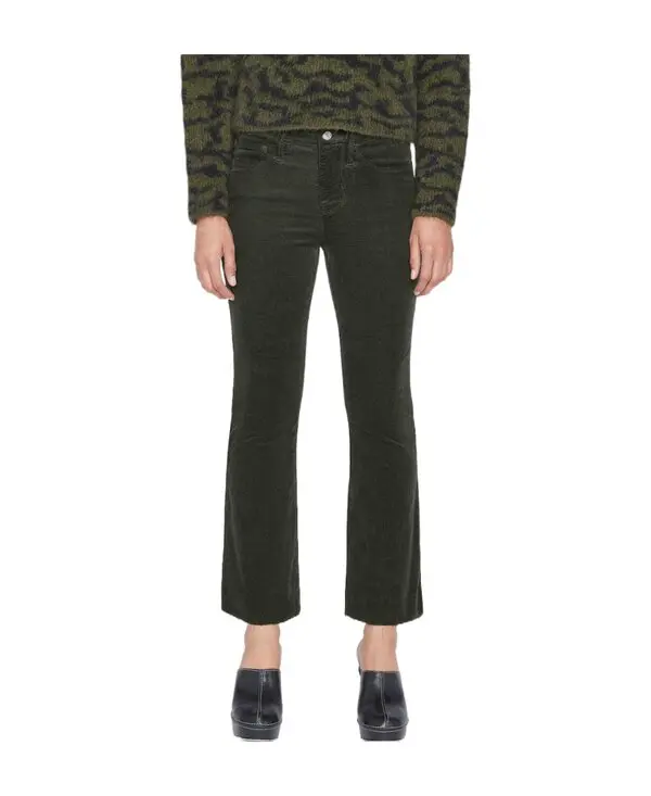 FRAME Le Crop Mid-rise Cropped Trousers