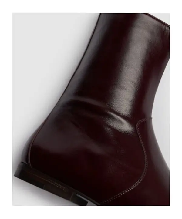 Khaite 85mm Nevada Stretch Leather Ankle Boots