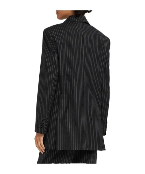 Max Mara Mattia Pinstriped Wool Blazer