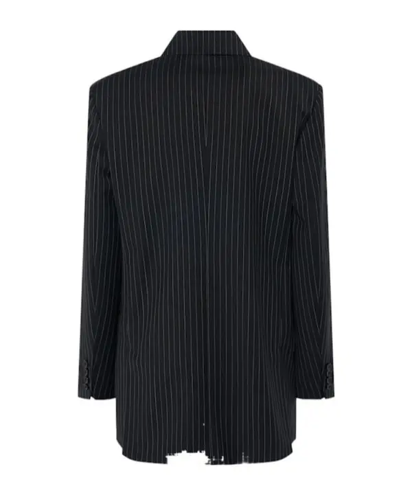 Max Mara Mattia Pinstriped Wool Blazer