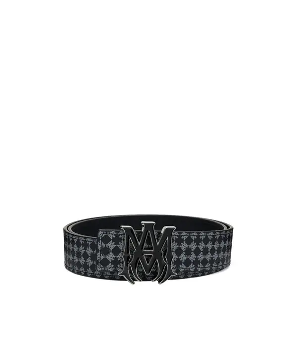 Amiri Enamel Logo Belt - Black