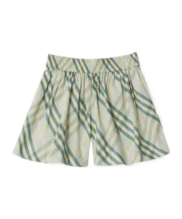 Burberry Check Cotton Shorts