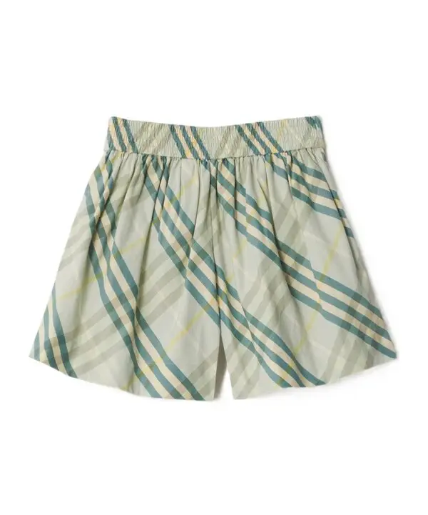 Burberry Check Cotton Shorts
